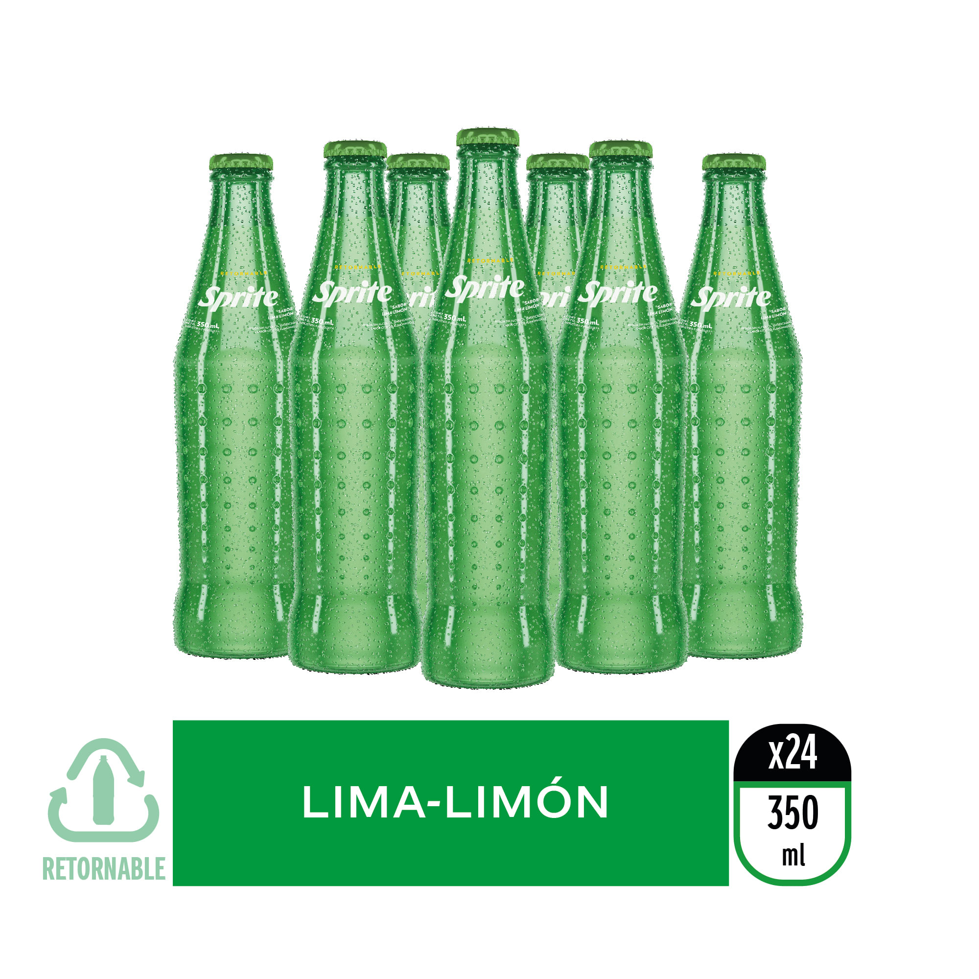 Caja Sprite lima limón retornable 350 ml x 24 - Refill - Mi Portal